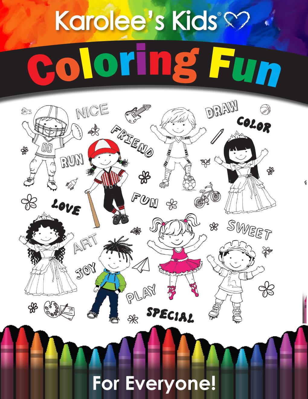 Multicultural Coloring Book | Karolee's Kids